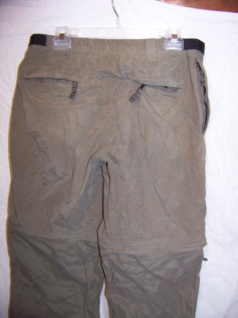BC Clothing Cotton/Nylon Convertible Shorts Pants, Men's Medium