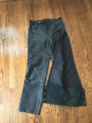 FIRSTGEAR LEATHER RIDING PANTS