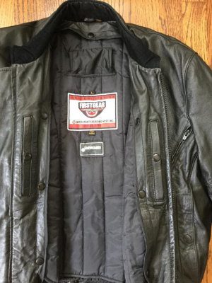 FIRSTGEAR LEATHER MOTORCYCLE JACKET