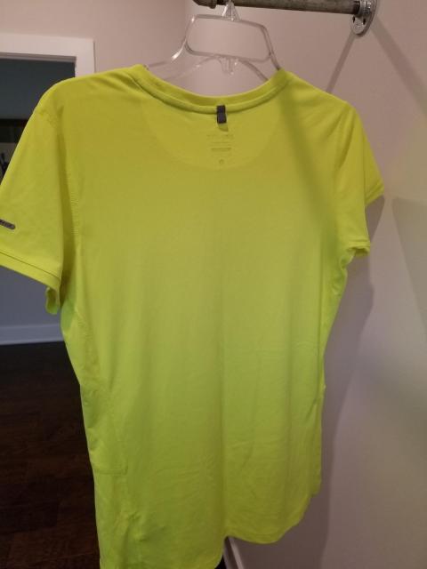 Nearly New Nike Women's Medium Bright Yellow Dri-Fit Running Shirt