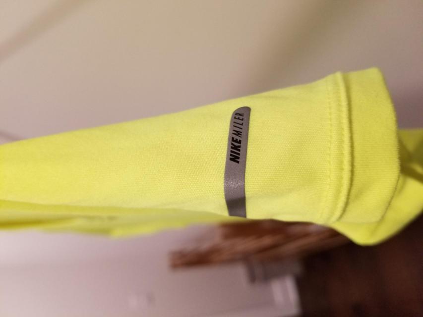 Nearly New Nike Women's Medium Bright Yellow Dri-Fit Running Shirt