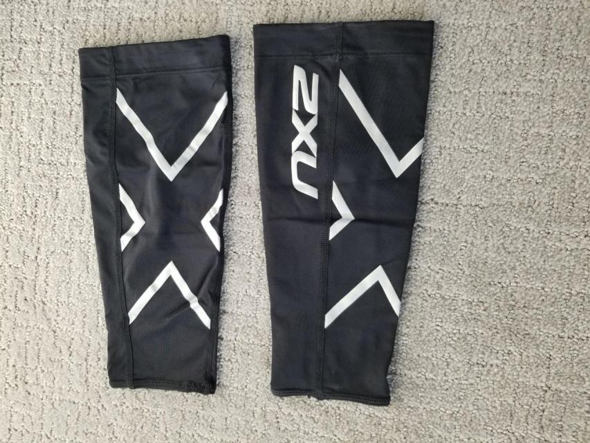 2XU Compression Calf/Leg Guards - Size Large, Like New, Pair